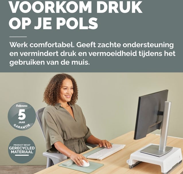 Polssteun Fellowes Breyta saliegroen bij Van Hilten